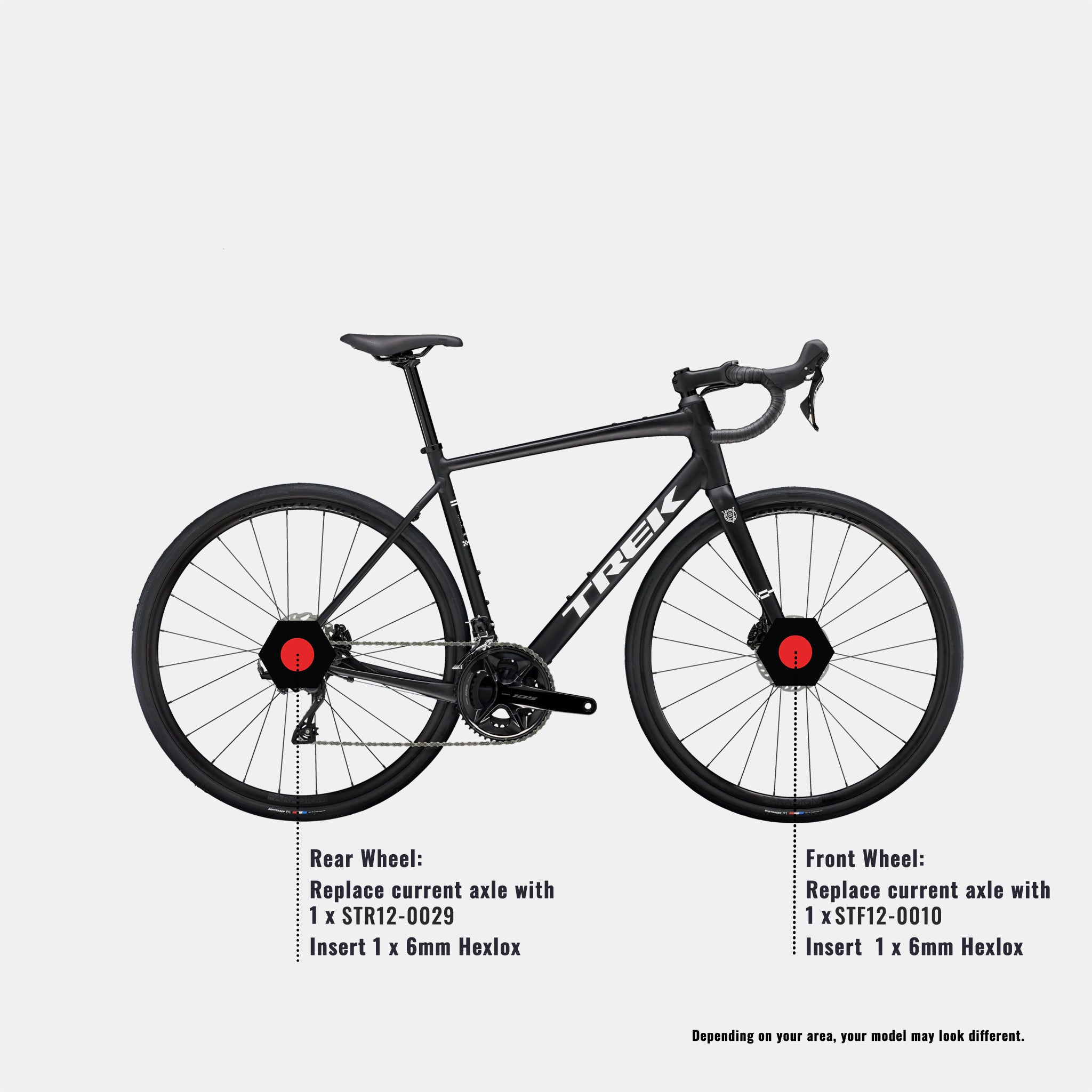 Anti-Theft Set - Trek Domane AL 5 Gen 4 – Hexlox - Anti Theft for ...