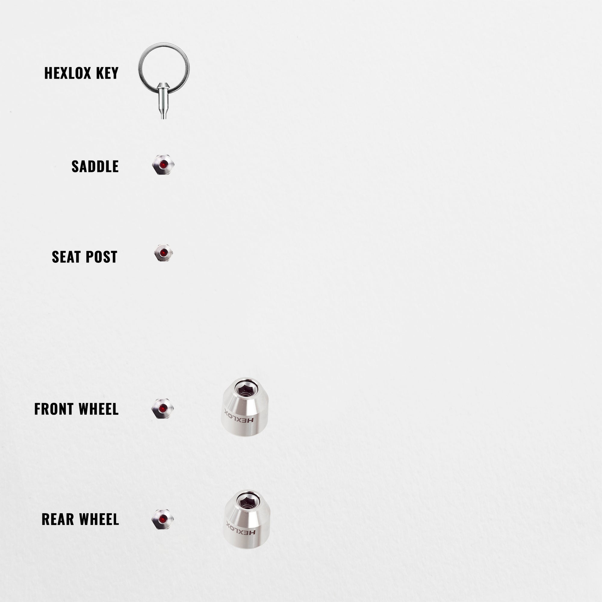 Decathlon Elops Set - Hexlox - Hexlox - Anti Theft for Saddles, Wheels ...